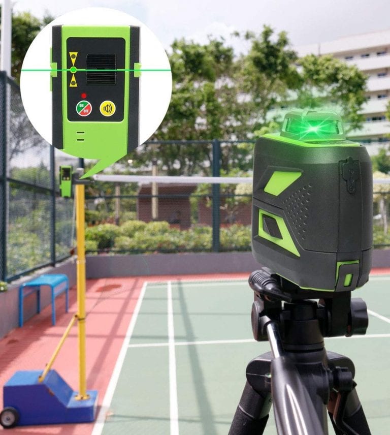 3D Green Beam Self-Leveling Laser Level 3×360 Cross Line Laser Three ...