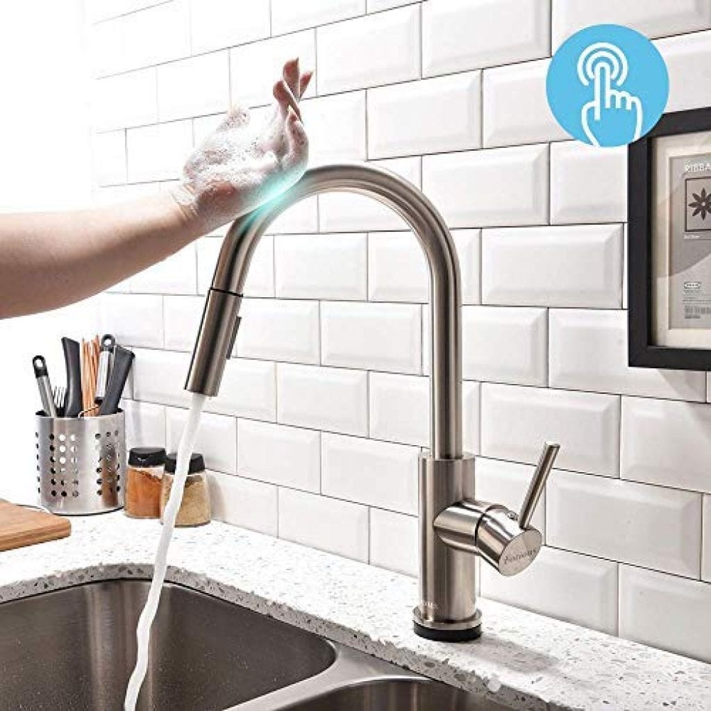 Touch Kitchen Faucets with Pull Down Sprayer