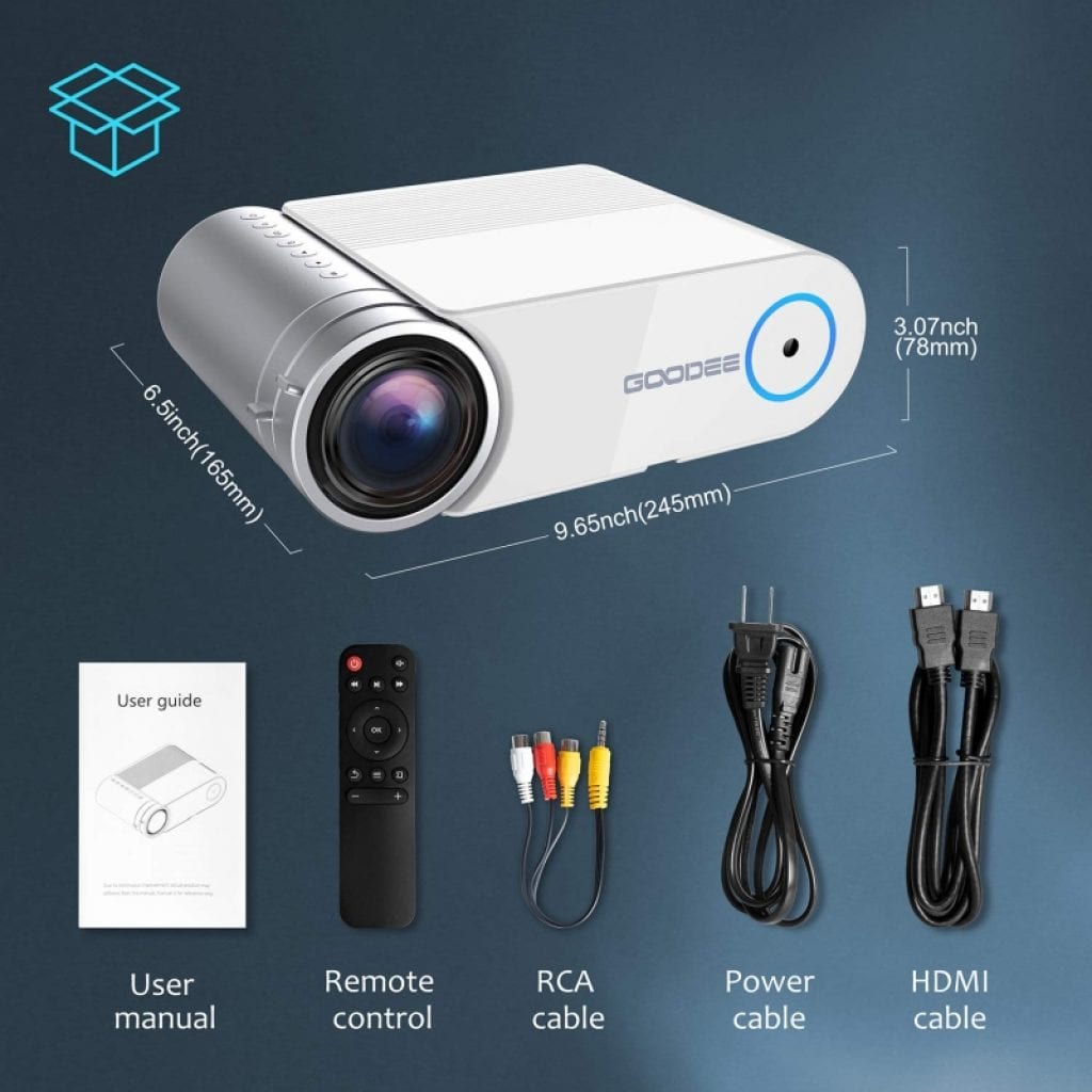 GooDee G500 HD Video Projector 3800 Lux