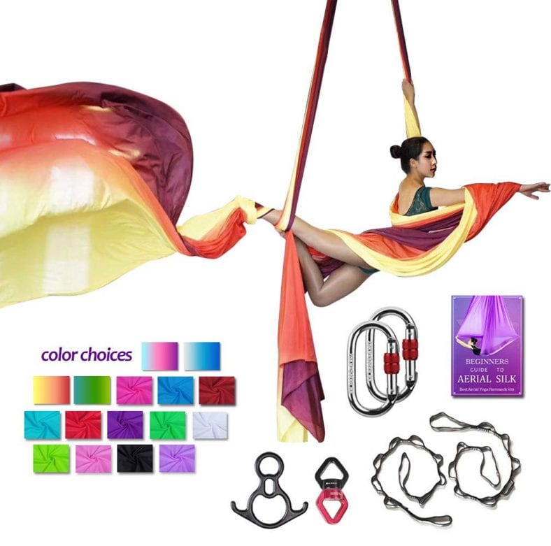 Aerial Silks Deluxe Equipment Set for Aerial Yoga