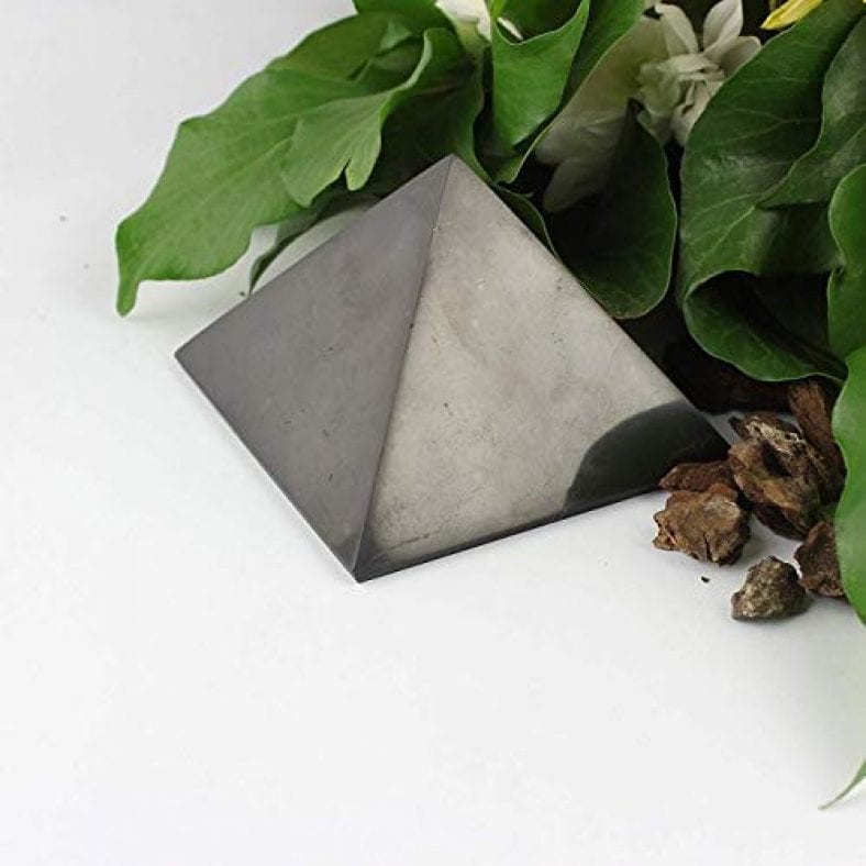 Shungite Pyramid EMF Protection Black Polished Authentic Karelian ...