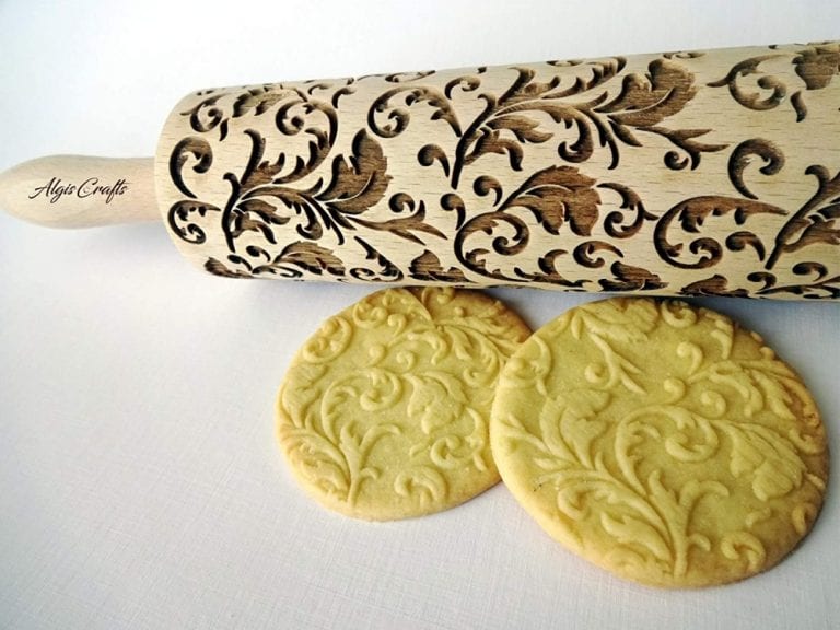 ROYAL Rolling pin Wooden engraved rolling pin