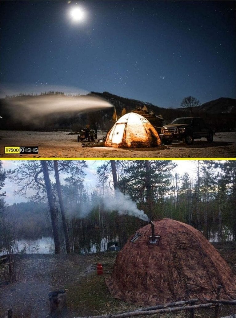 Russian-Bear Hot Tent with Stove Jack