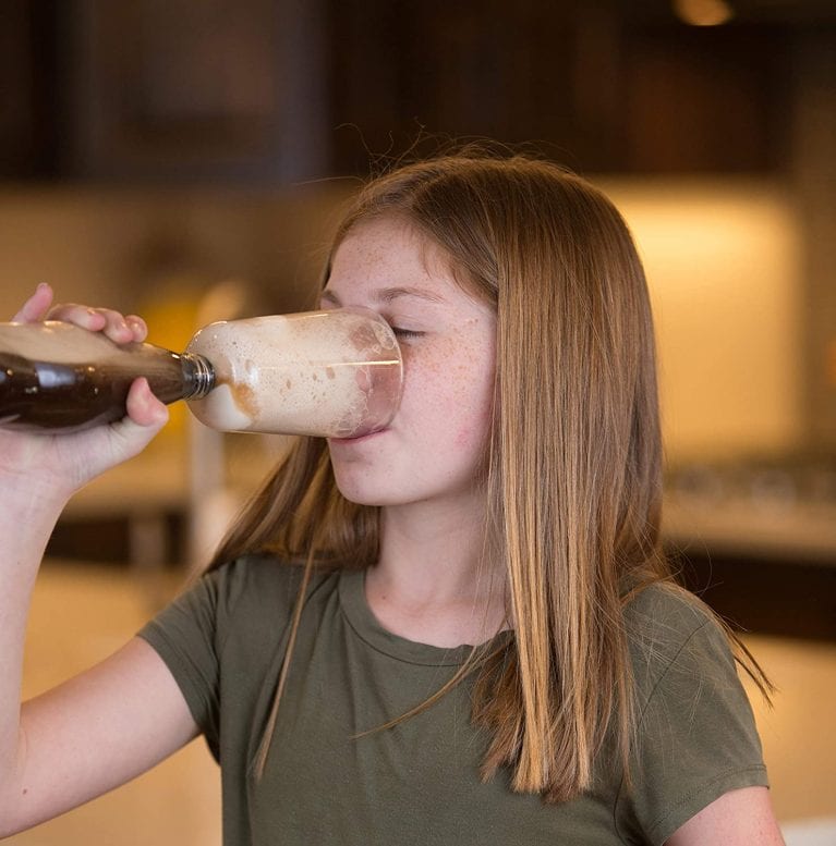 Float Buddy. Soda Float Glass: insert into Bottle, add Ice Cream, Enjoy!