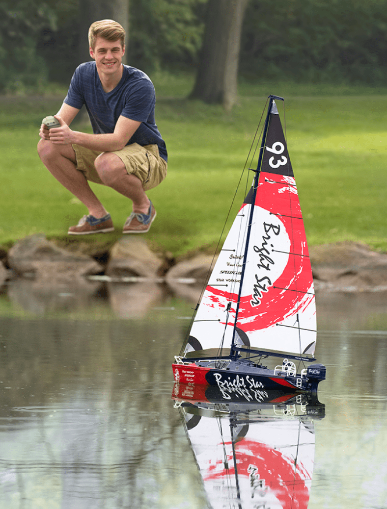 The 2′ RC Motorized Sailboat