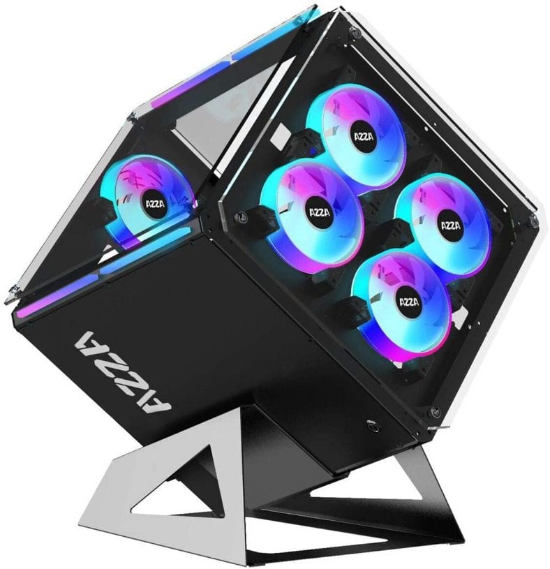 AZZA CSAZ-802F Cube CASE w/DRGB Lighting and Tempered Glass