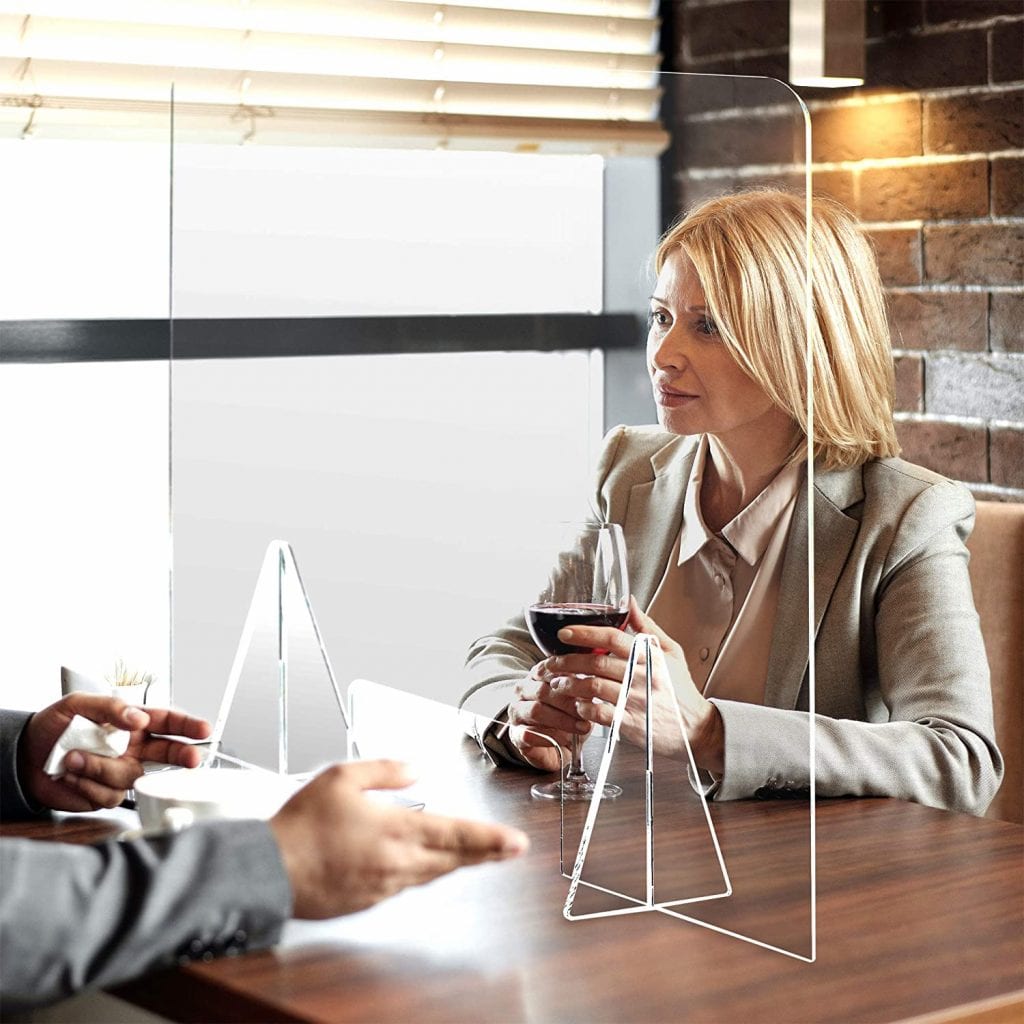 Transparent Acrylic Plexiglass Protection Shield for Countertop and ...