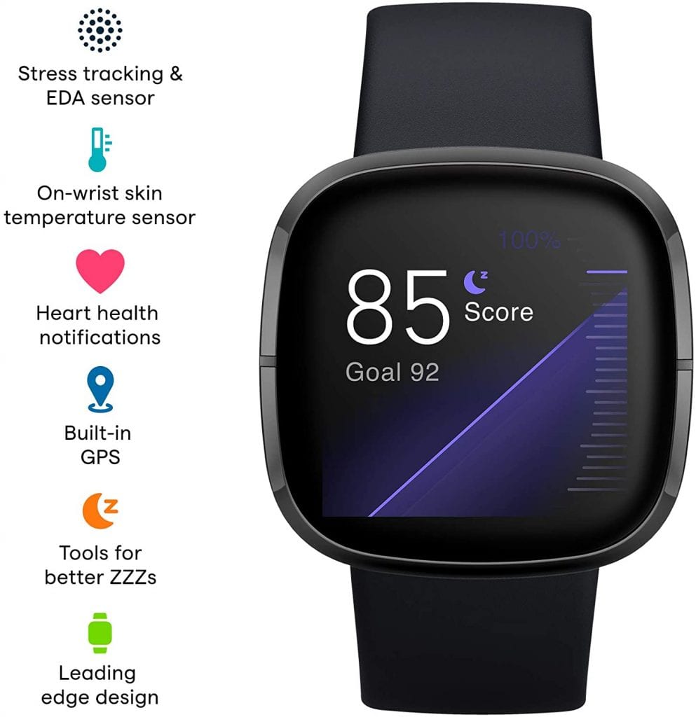 Fitbit Sense Advanced Smartwatch with Tools for Heart Health
