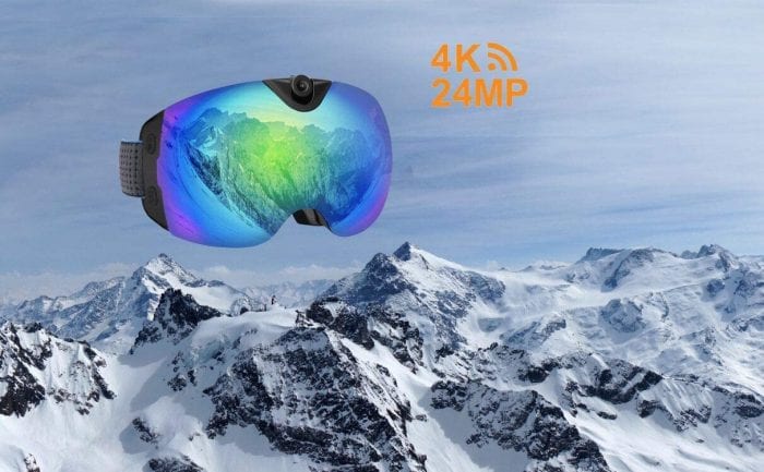 4K Camera Snowboard Goggles with WiFi Feature