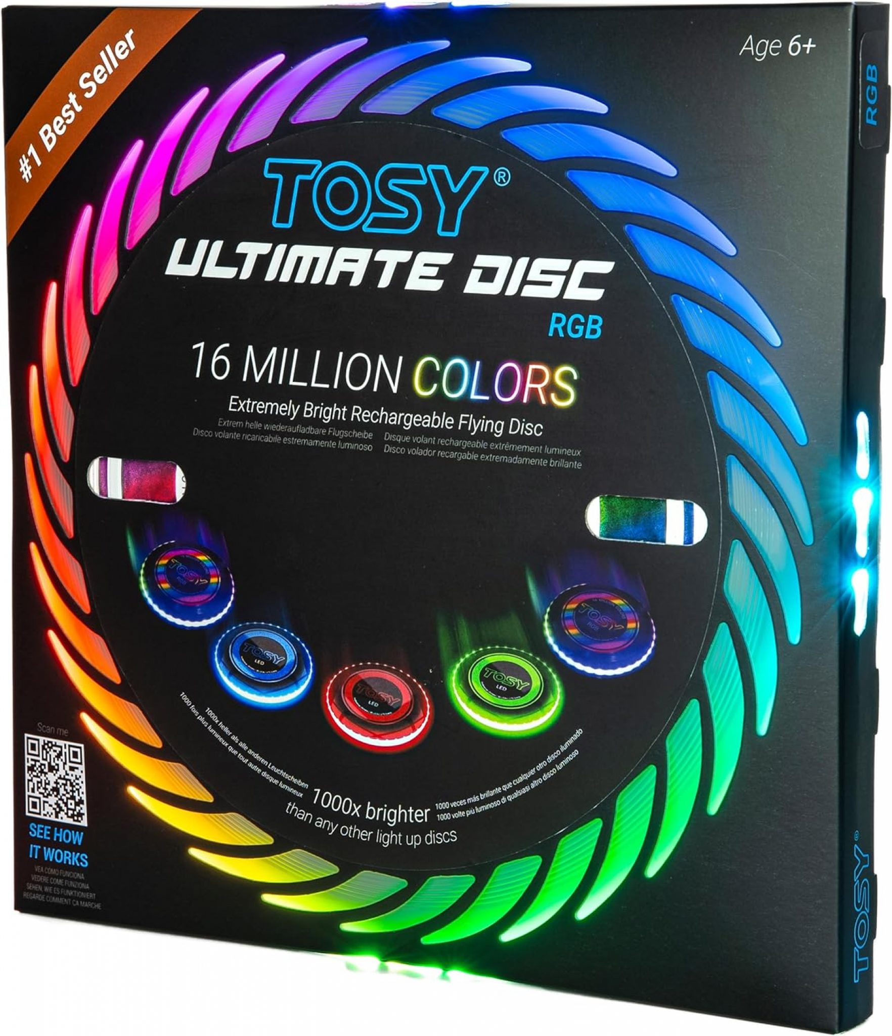 TOSY Flying Disc – 16 Million Color RGB